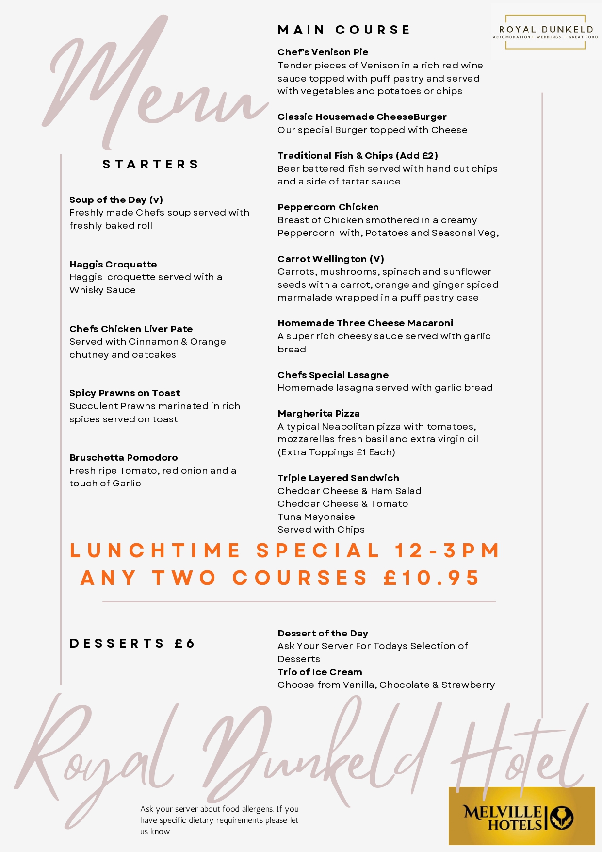 Dining | Royal Dunkeld Hotel